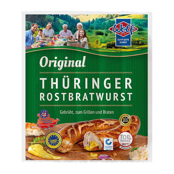 Original Thüringer Rostbratwurst gebrüht - 500 g - Wolf Essgenuss GmbH