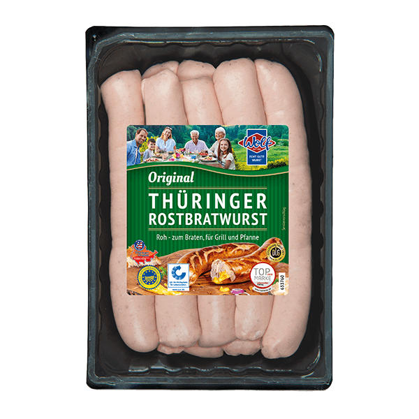 Original Thüringer Rostbratwurst roh - 1000 g - Wolf Essgenuss GmbH