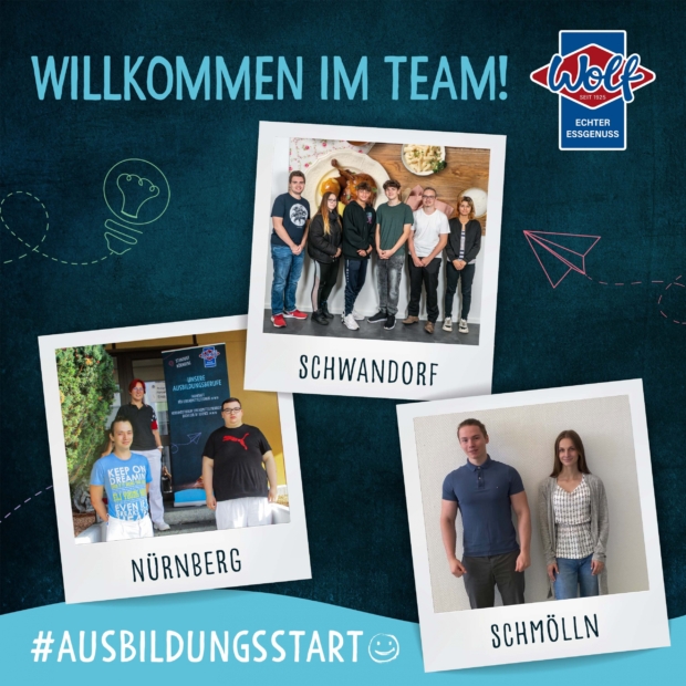 Wir begrüßen unsere neuen Azubis! - Wolf Essgenuss GmbH
